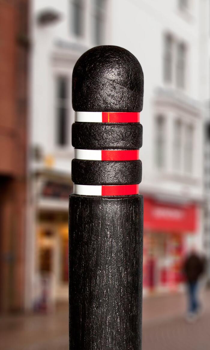 Halifax Round Bollards Made From British Recycled Plastic