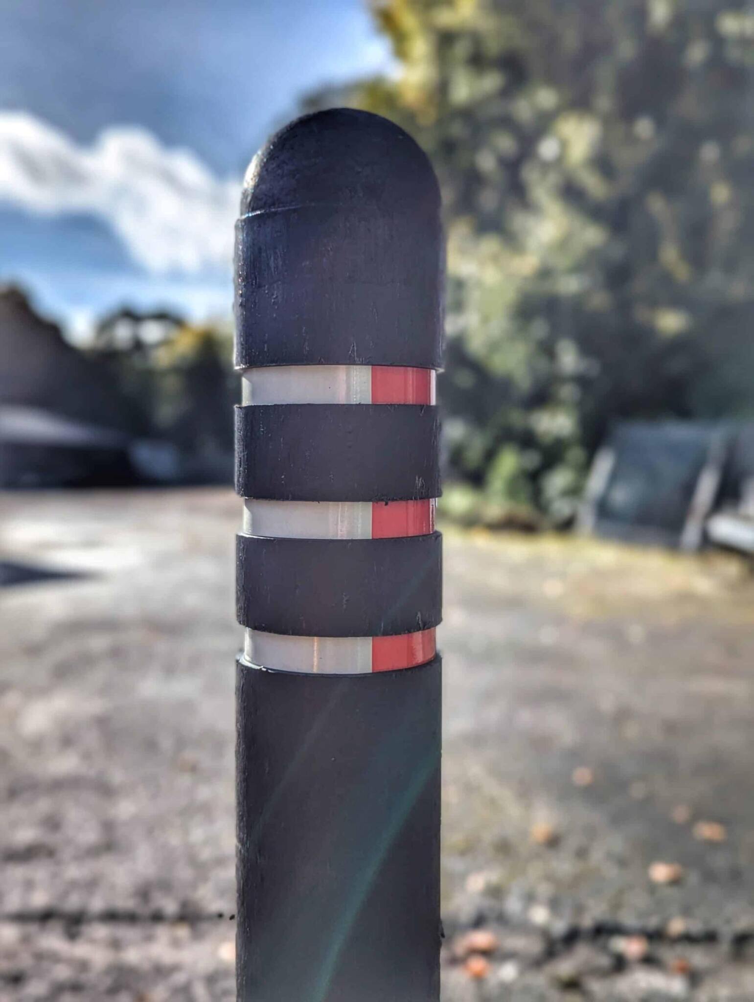 Halifax Round Bollards Made From British Recycled Plastic